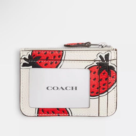 Coach | Bags | Coach Strawberry Id Wallet | Poshmark